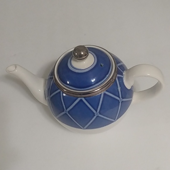 Arthur Wood | Dining | Vintage Arthur Wood Blue White Geometric Design ...
